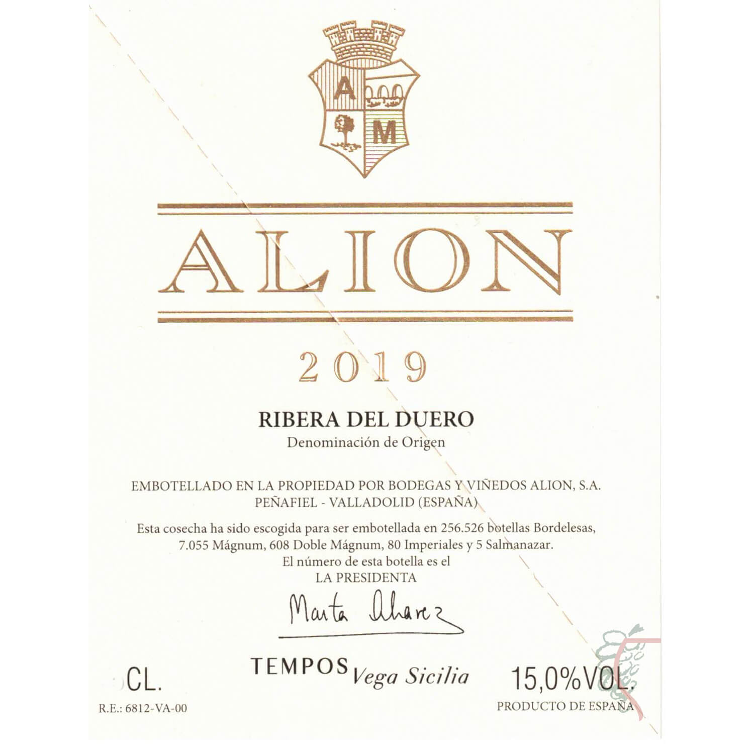 ALIÓN DOBLE MAGNUM 2019 300cl - Jamón ibérico, el sabor de España